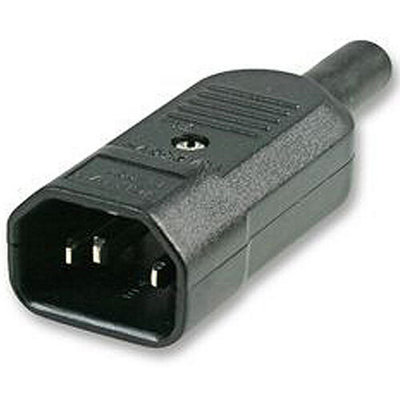 IEC Male C14 Power Inlet Connector 240V 10A Screw Terminal Kettle Cable ...