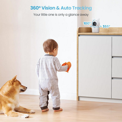 ieGeek 1080p HD Smart Baby Monitor with 4.3 Inch Screen, 360 Pan/Tilt ...