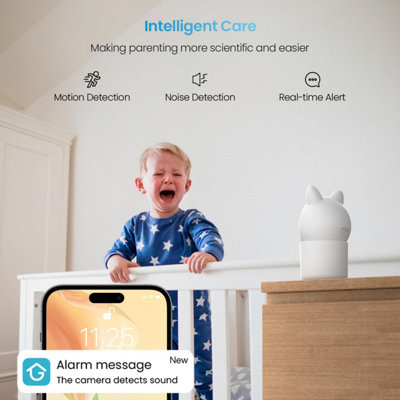 ieGeek 1080p HD Smart Baby Monitor with 4.3 Inch Screen, 360 Pan/Tilt ...