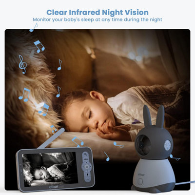 ieGeek 2K Wireless Baby Monitor System - Camera with Night Vision ...