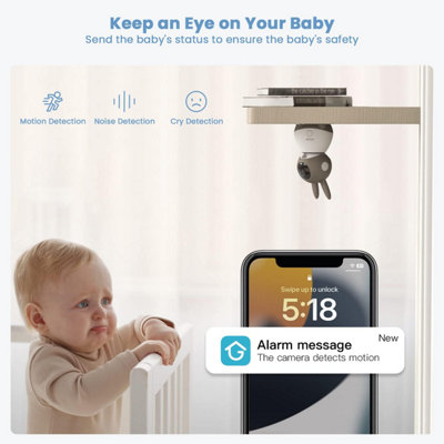 ieGeek 2K Wireless Baby Monitor System - Camera with Night Vision ...