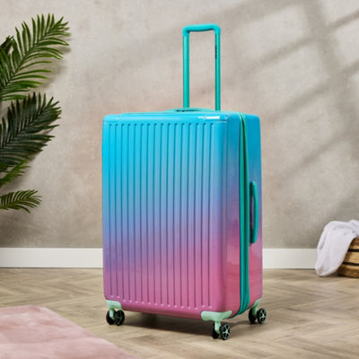 IFLY Vacay 3pcs Luggage Set Hardside Versus Upright (Blue/Pink) - SET