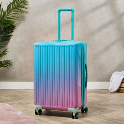 IFLY Vacay 3pcs Luggage Set Hardside Versus Upright (Blue/Pink) - SET