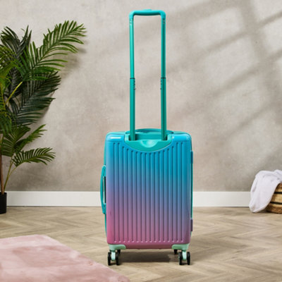 IFLY Vacay 3pcs Luggage Set Hardside Versus Upright (Blue/Pink) - SET