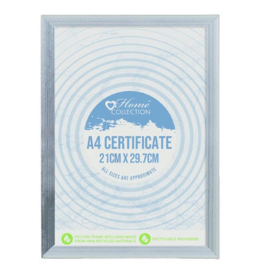 IG Design Cambridge Gl Certificate Frame Silver (One Size)