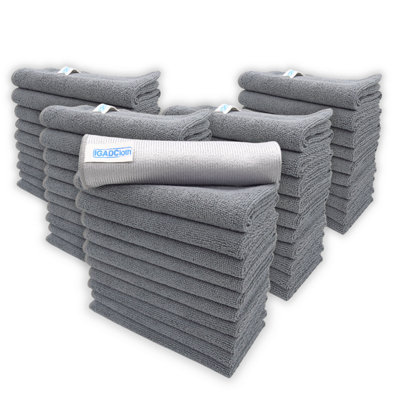 IGADCloth Set of 50 Microfiber cloths 40x40cm Grey
