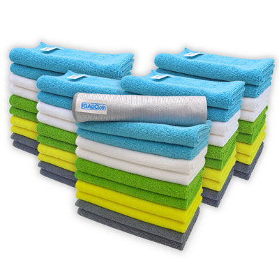 IGADCloth Set of 50 Microfiber cloths 40x40cm Multiple Colors