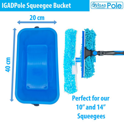 IGADPole Window Cleaning Squeegee Bucket 12l