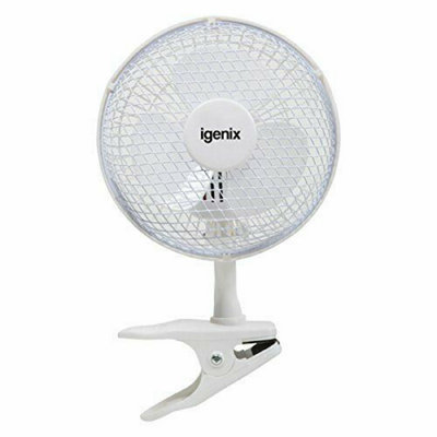 Igenix DF0006 Clip on Desk Fan, 6 Inch, 2 Speed (Pack of 3) | DIY at B&Q