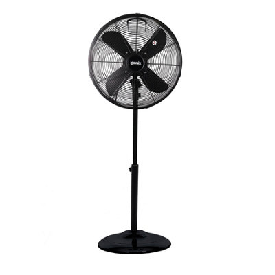 Igenix DF1660BL Pedestal Fan, 16 Inch, Oscillating, 3 Speeds | DIY at B&Q