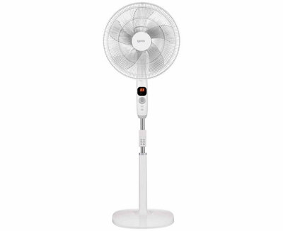Igenix DF1670 Digital Pedestal Fan, 16 Inch, Ultra Quiet, 12 speeds LED ...