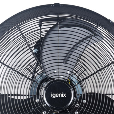 Igenix DF1800BL Floor Standing Fan, 18 Inch, Black