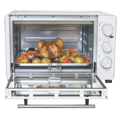 Igenix IG7131 Tabletop Mini Oven & Grill, 60 Minute Timer, White