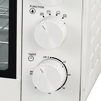 Igenix IG7161 Tabletop Mini Oven & Grill, 60 Minute Timer, White | DIY ...