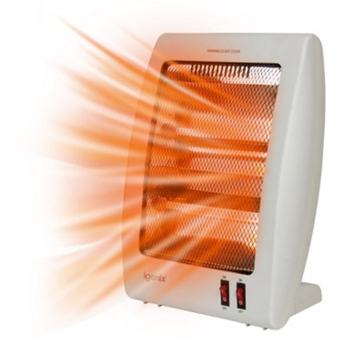 Igenix IG9509 Portable Upright Halogen Electric Heater, 2 Bar Quartz ...