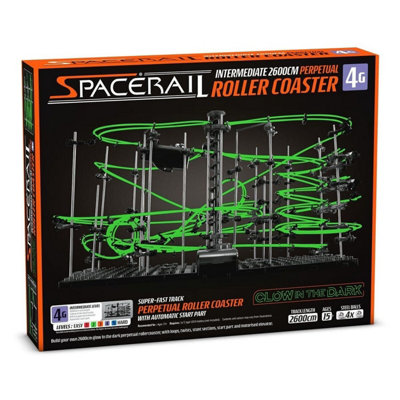 IGGI SpaceRail Level 4 - Glow in the Dark Perpetual Rollercoaster Rail ...