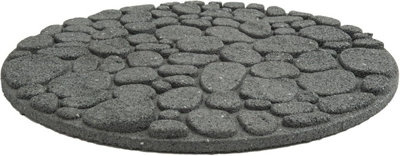 IHANA Garden Stepping Stone Grey Pebble Stone Effect Eco Friendly ...