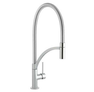 IIVELA FORTEZZA CHROME SINGLE LEVER PROFESSIONAL COIL KITCHEN TAP