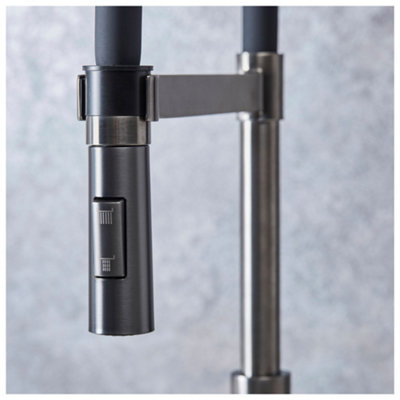 iivela Ripley Gunmetal Single Lever Professional Coil Kitchen Tap