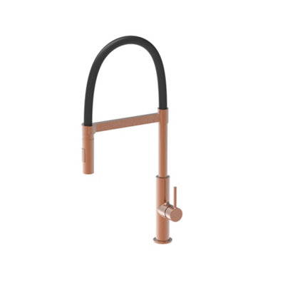 iivela Ripley Rose Gold Single Lever Professional Coil Kitchen Tap
