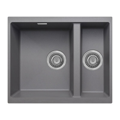 iivela TURANO650 Graphite 1.5 Bowl Inset / Undermount Granite Sink