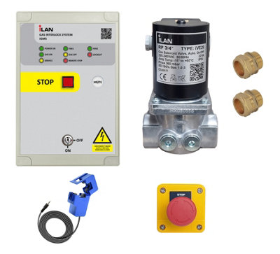 iLAN Gas Interlock System Kit with Built-in Fan Current Sensors ...
