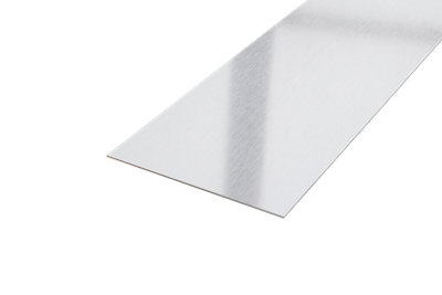 ILCOM decorative profile I 100mm x 2440mm x 0.65mm Silver Brushed ...