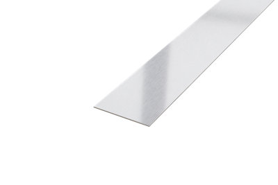 ILCOM decorative profile I 50mm x 2700mm x 0.65mm Silver Brushed ...