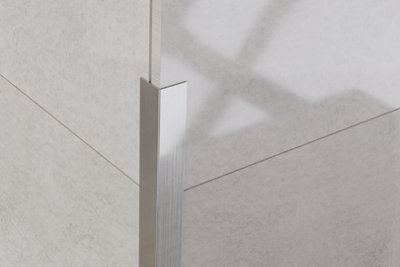 ILCOM external decorative profile L 10mm x 2700mm x 0.6mm Silver ...