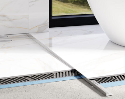 ILCOM SLOPED FLOOR SHOWER PROFILE LKP 11mm x 1800mm x 0.6mm Silver ...