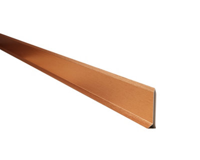 ILCOM STAINLESS STEEL SKIRTING BOARD F60MM X 2700MM - COPPER BRUSHED