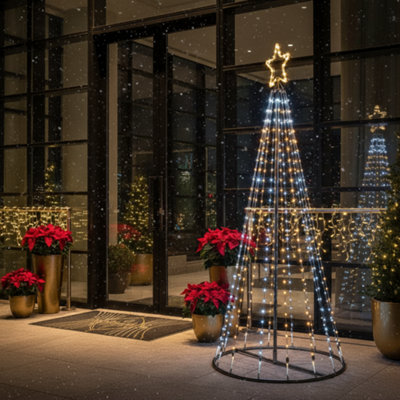 Illuminated Multi Action Pyramid Tree