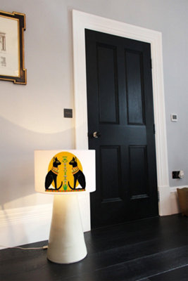 Illustration of Black Egyptian Cats with Papyrus (Ceiling & Lamp Shade ...