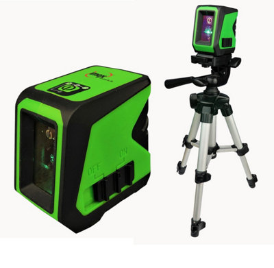 Imex 012-L2GS Green Cross Line Laser Level 20m Range Self Levelling ...