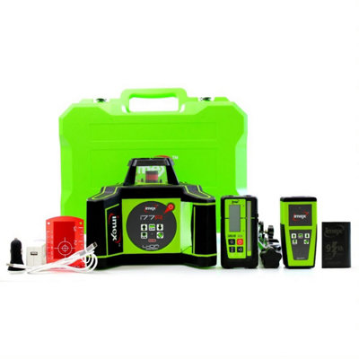 Imex i77R 600m Range Rotating Laser Level Kit with LRX10 Receiver in ...