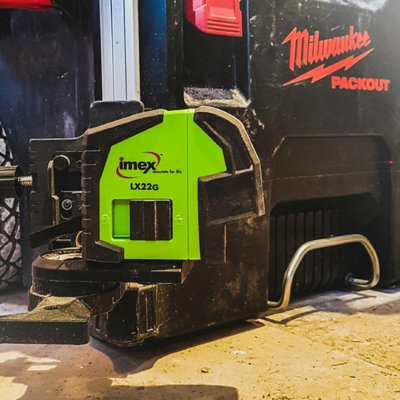 Imex LX22G Series 2 Green Beam Cross Line Laser Level with Tripod In ...