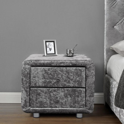 Imola Crushed Velvet Bedside Tables