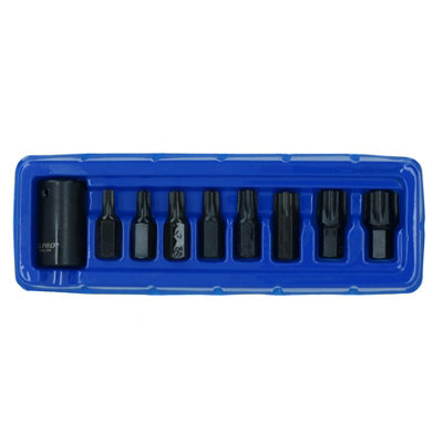 Impact Male Torx Star Bits Sockets with 1/2in Drive Bit Holder T30-T70 ...