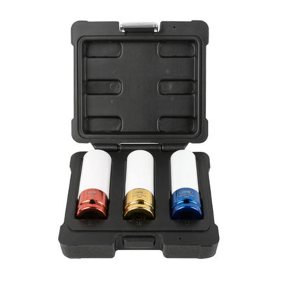 Impact Socket Set Protective Sleeves for Alloy Wheels 17 19 21mm 3PCS 1 ...