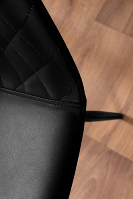 Imperia Black High Gloss 6 Seater Dining Table with Structural 2 Plinth ...