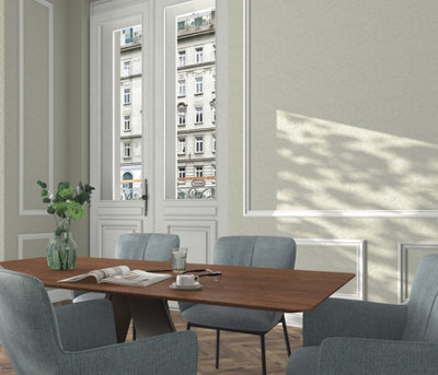 Imperial Grace - Textured White Paintable Wallpaper - Paste the Wall