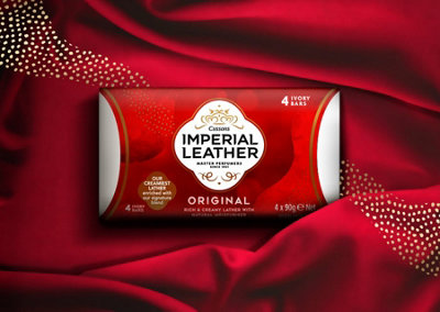 IMPERIAL LEATHER SOAP - ORIGINAL 4 PACK 360G