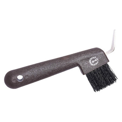 Imperial Riding Logo Horse Hoof Pick & Brush Walnut (One Size)