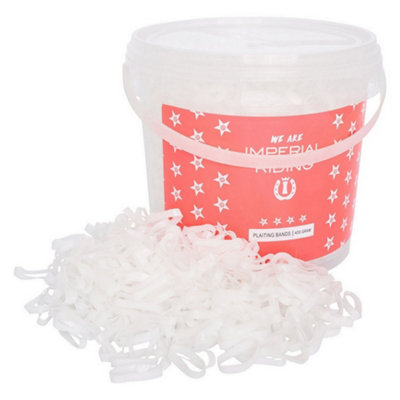 Imperial Riding Plain Horse Plaiting Bands White (400g)