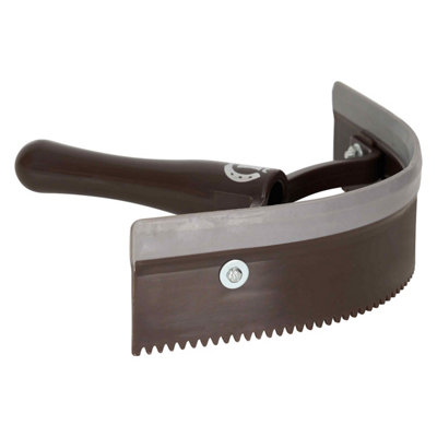 Imperial Riding Plastic Half Round Horse Sweat Scraper Walnut (One Size)