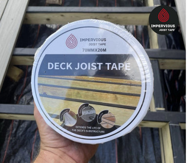 Impervious Decking Joist Tape 70mm x 20m Timber Framework Protection