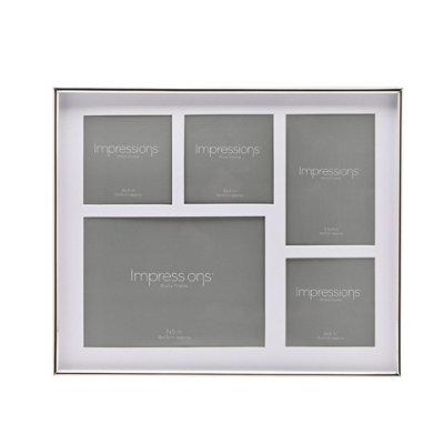 Impressions Multi Aperture Silver Plated Frame