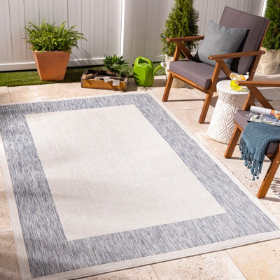 In- & Outdoor Cottage Ivory Layla Area Rug 200 x 275 cm - Easy To Clean ...