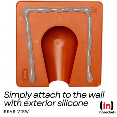 Inbrackets External Brick Burst Plate - Cable Wall Entry Tidy Cover ...
