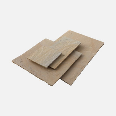Indian Sandstone Sunset Buff - 600 x 600 x 22 Pack of 38